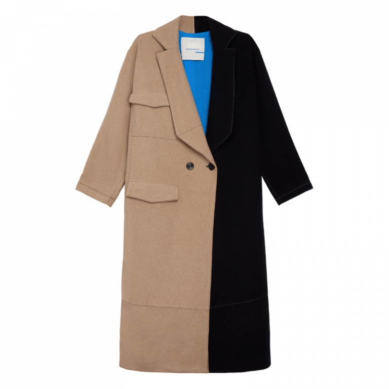 AO Studio Oversized Two-Tone Coat at Cultrite